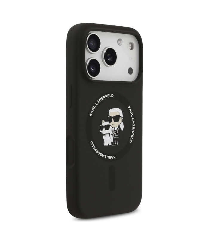 Juodas dėklas Apple iPhone 17 Pro telefonui "Karl Lagerfeld Liquid ...