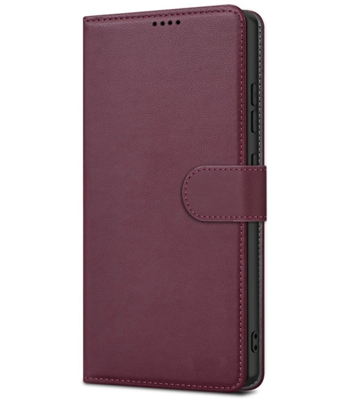 Raudonas atverčiamas dėklas Xiaomi Redmi 15C 4G telefonui "Fancy Wallet ...